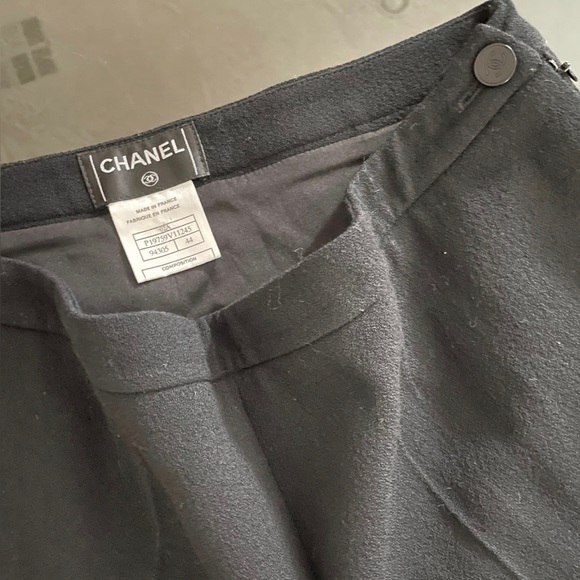 CHANEL | Pants & Jumpsuits | Chanel Black Dress Pants | Poshmark